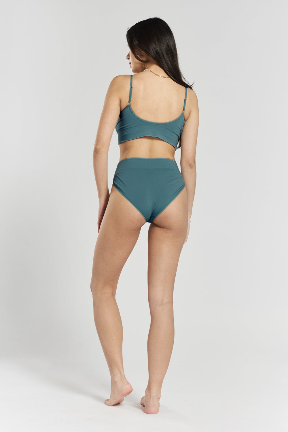 Asagao seamless stretch-bamboo briefs - Seabed Blue – Peachaus